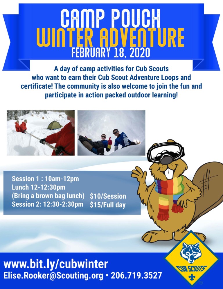 Cub Scout Winter Adventure – William H. Pouch Scout Camp